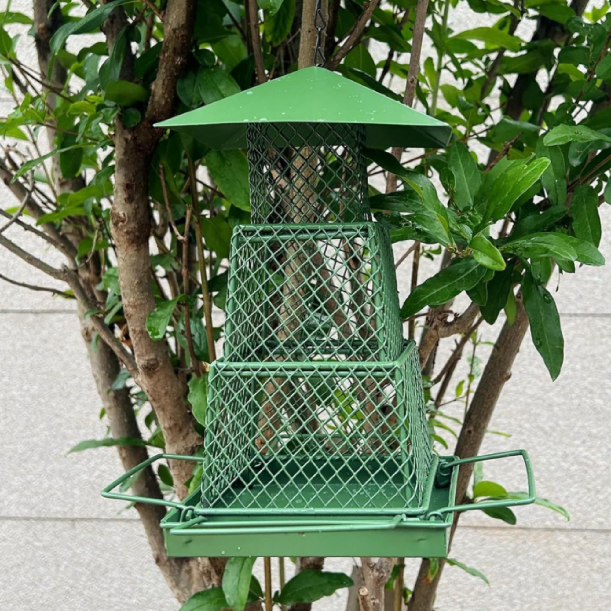 Bird Temple Three-Tier Metal Bird Feeder House – Hagen's Bees